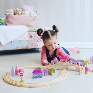Personalised Fairy Princess Wooden Train Set Toy | The Laser Boutique