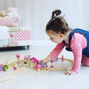 Personalised Fairy Princess Wooden Train Set Toy | The Laser Boutique