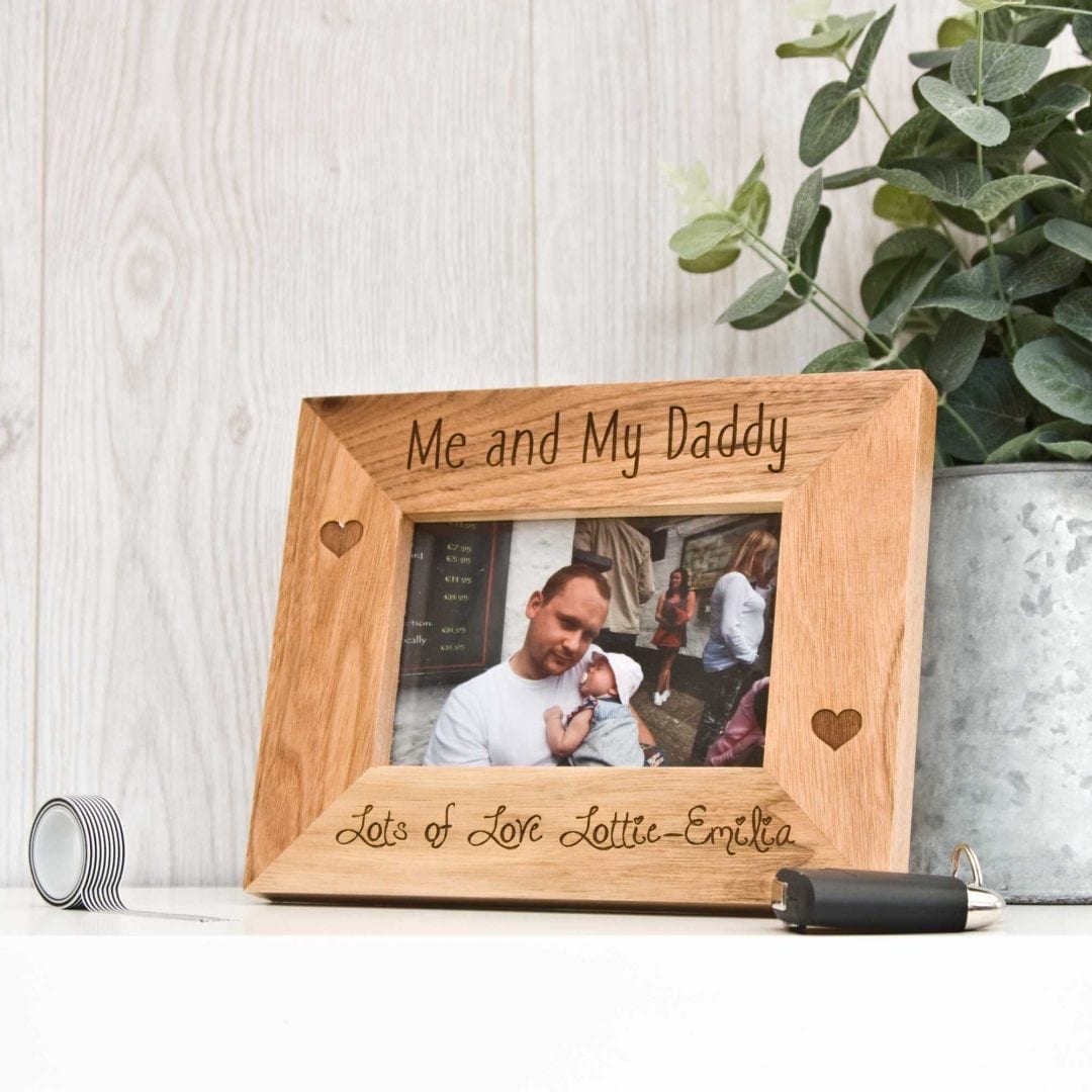 Personalised SOLID OAK 'Me And My...' Picture Frame | The Laser Boutique