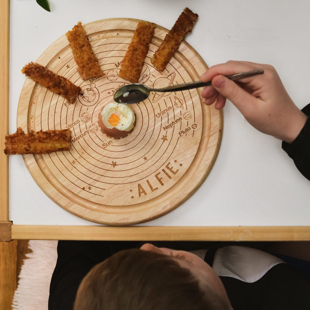 Personalised Solar System Round Egg Board | The Laser Boutique
