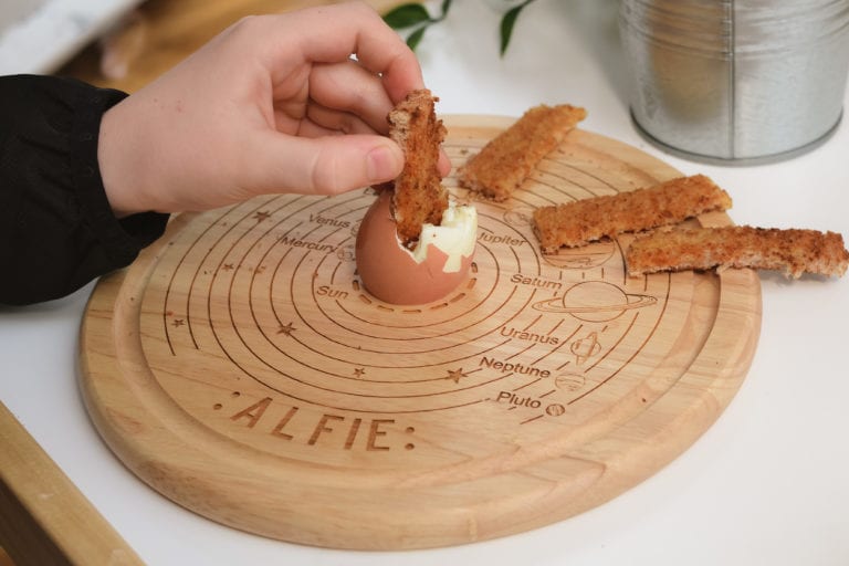 Personalised Solar System Round Egg Board | The Laser Boutique