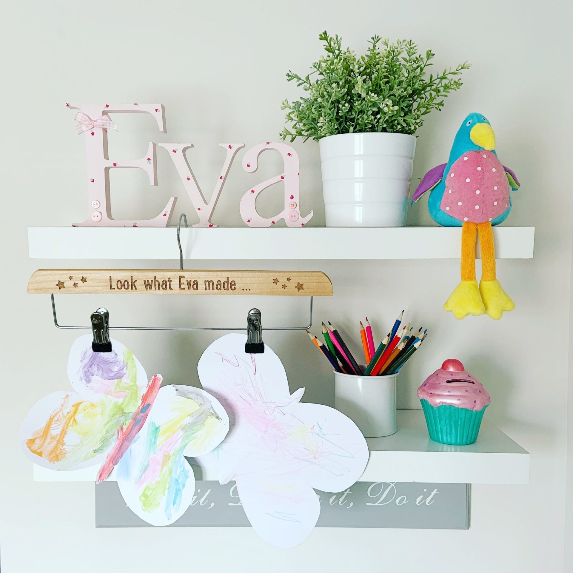 Personalised Wooden Art Work Hanger | The Laser Boutique