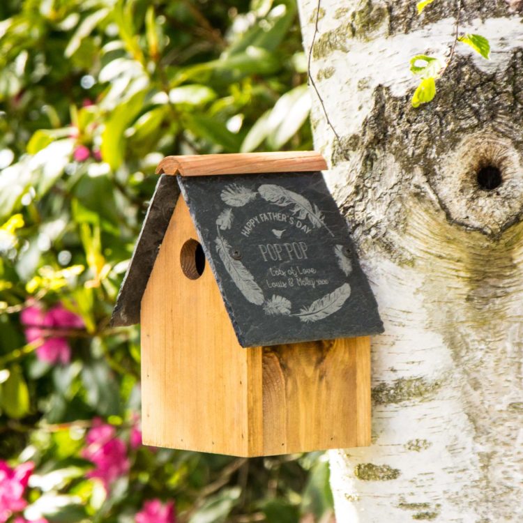 » Personalised Bird Box Slate / Bird Nest
