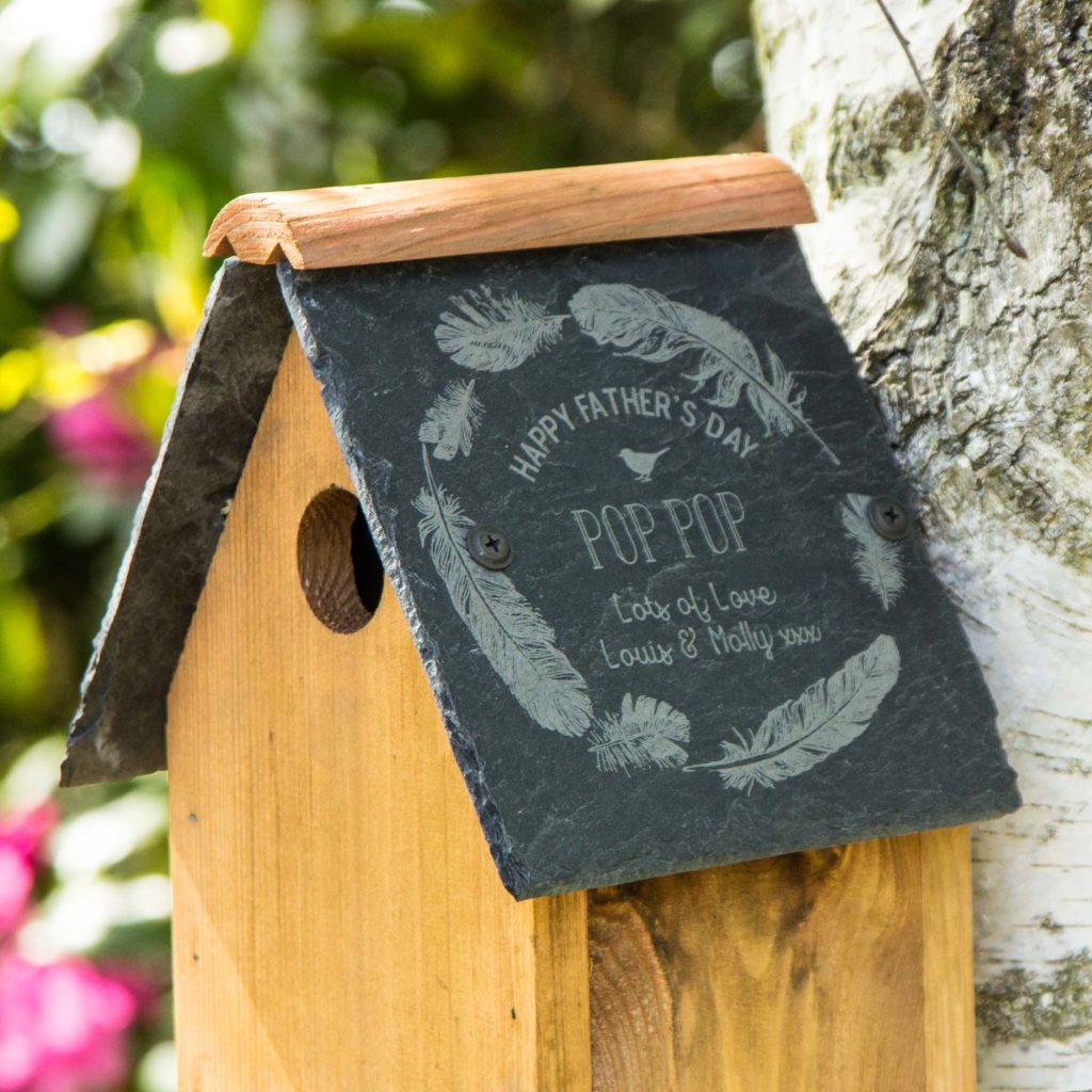 Personalised Bird Box Slate / Bird Nest | The Laser Boutique