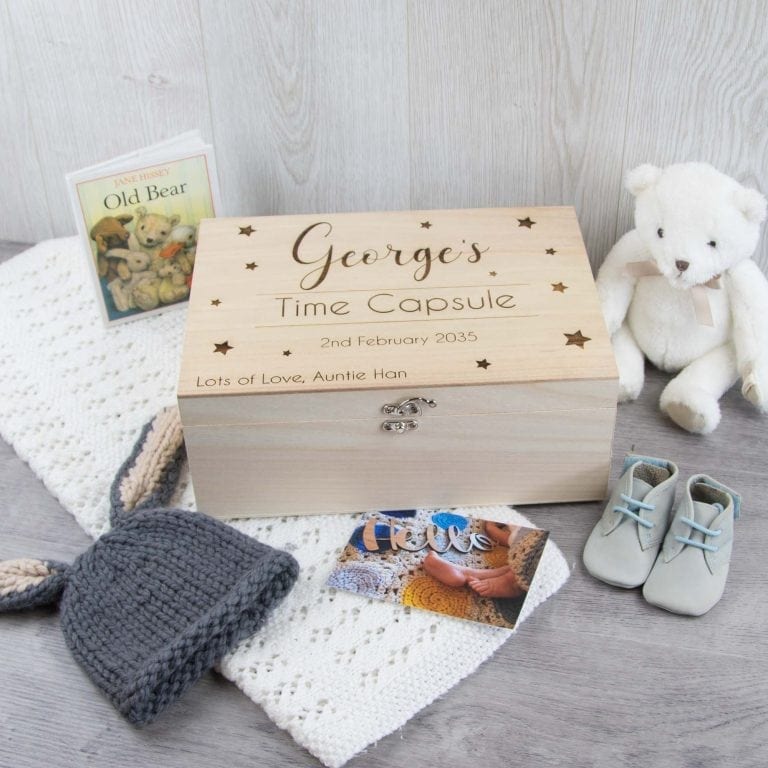 Personalised Wooden Time Capsule Box | The Laser Boutique