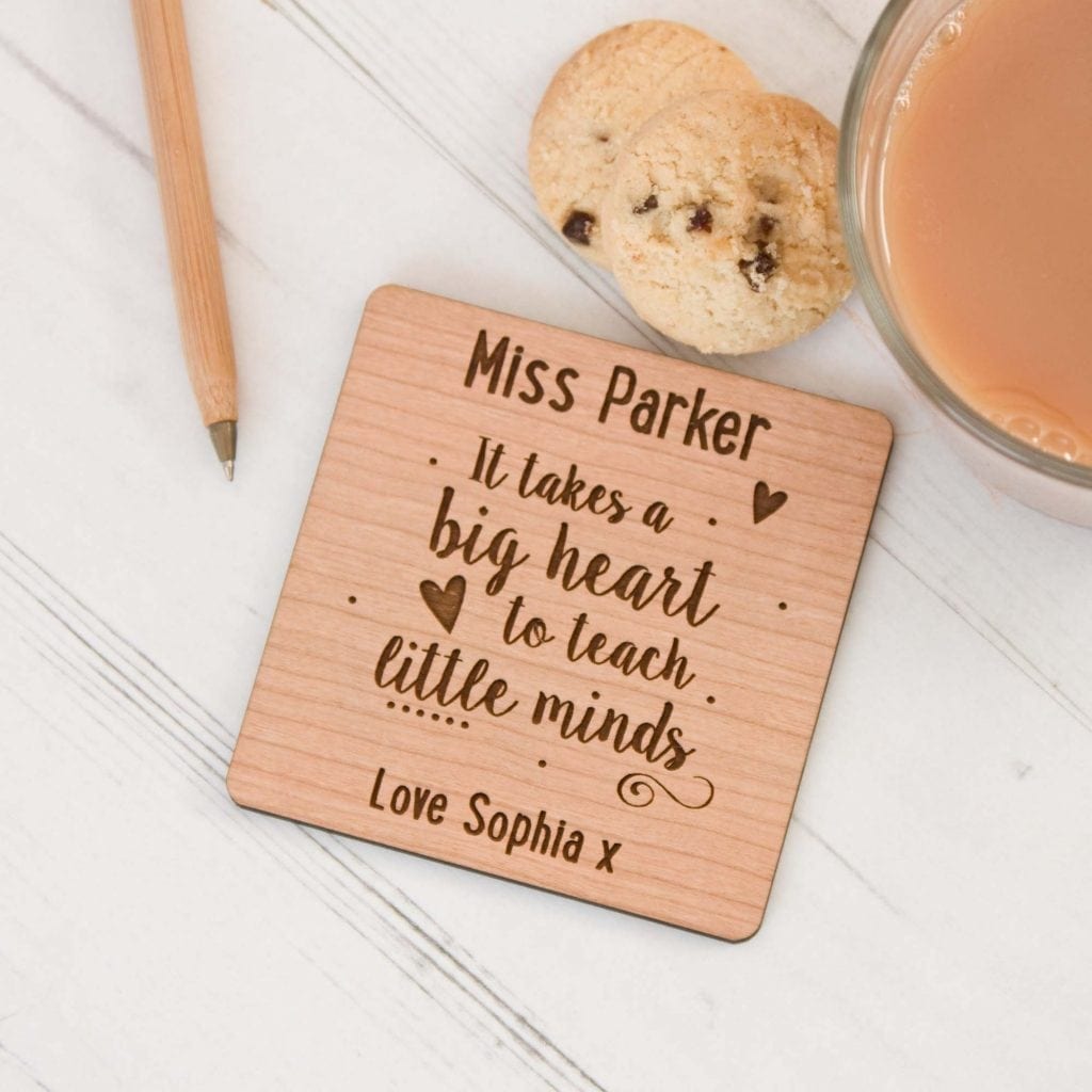 Personalised Teacher Poem Coaster | The Laser Boutique