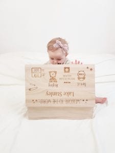Personalised Wooden Memory Baby Box Icons | The Laser Boutique