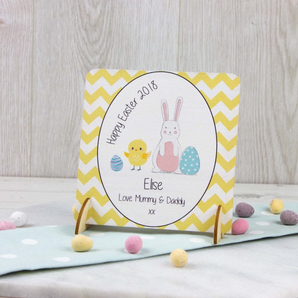 Personalised Easter Plaque Standing Card | The Laser Boutique