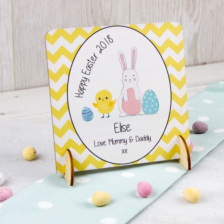 Personalised Easter Plaque Standing Card | The Laser Boutique