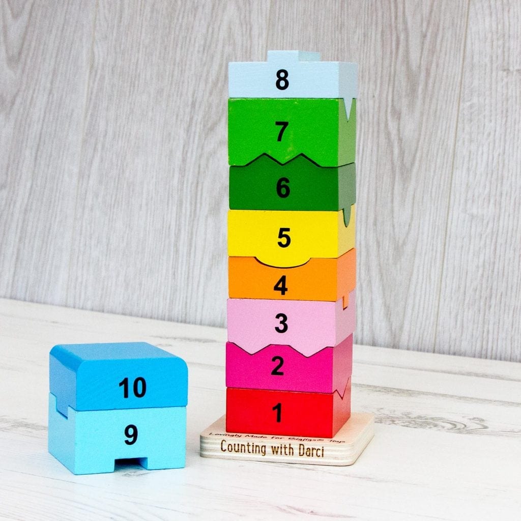 Personalised Stacking Number Tower | The Laser Boutique
