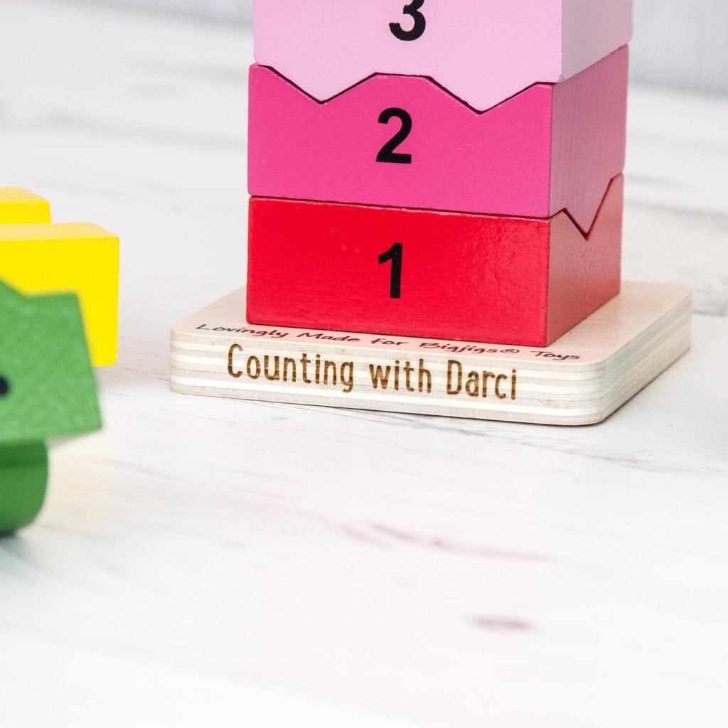 Personalised Stacking Number Tower | The Laser Boutique