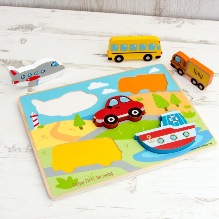 Transport Chunky Lift Out Puzzle - LARGE - The Laser Boutique