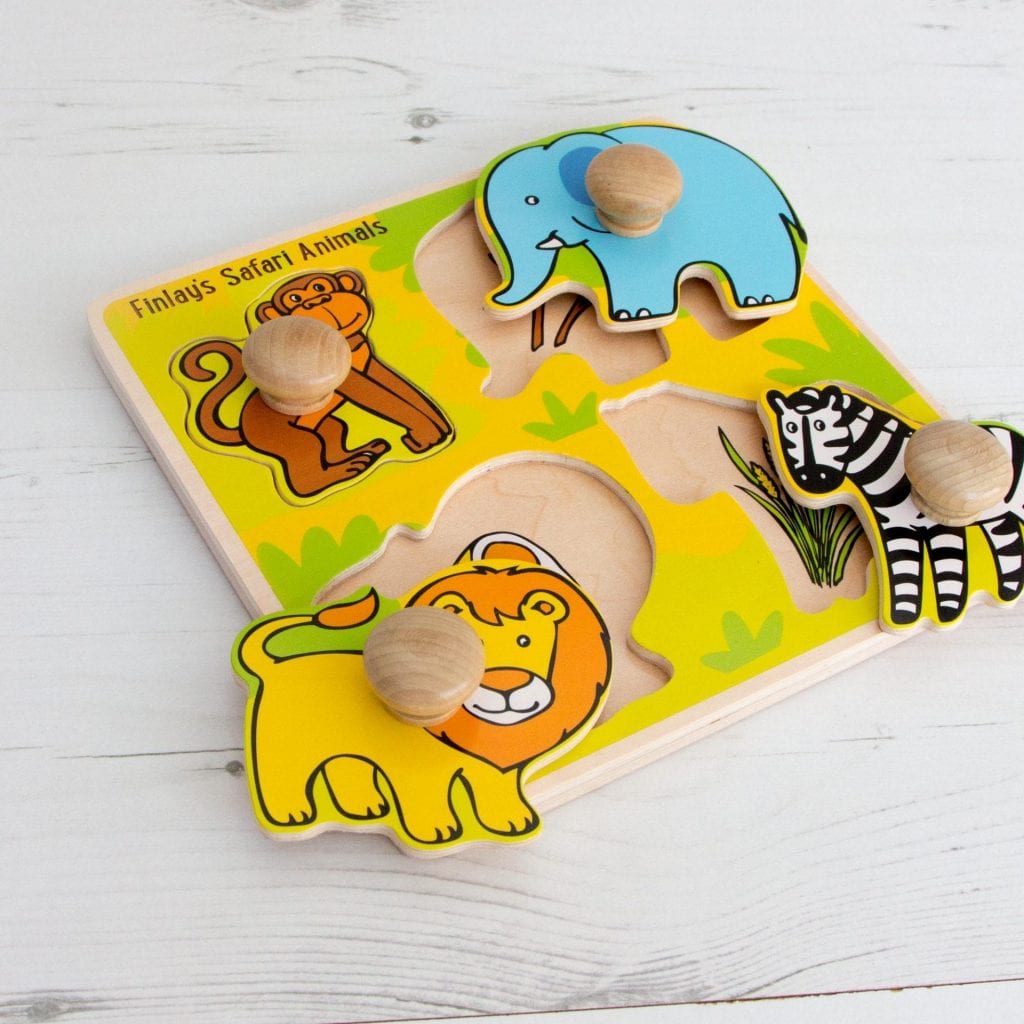 Personalised My First Peg Puzzle (Safari) | The Laser Boutique