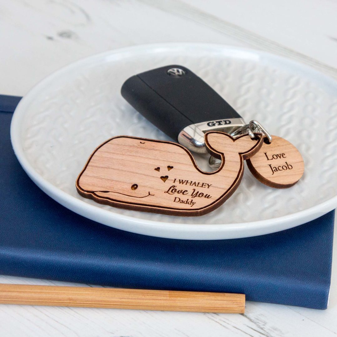 Personalised Whale Keyring | The Laser Boutique