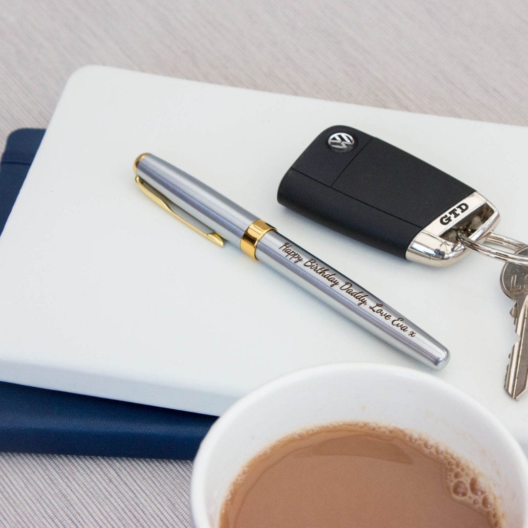 Personalised Metal Pall Point Pen | The Laser Boutique