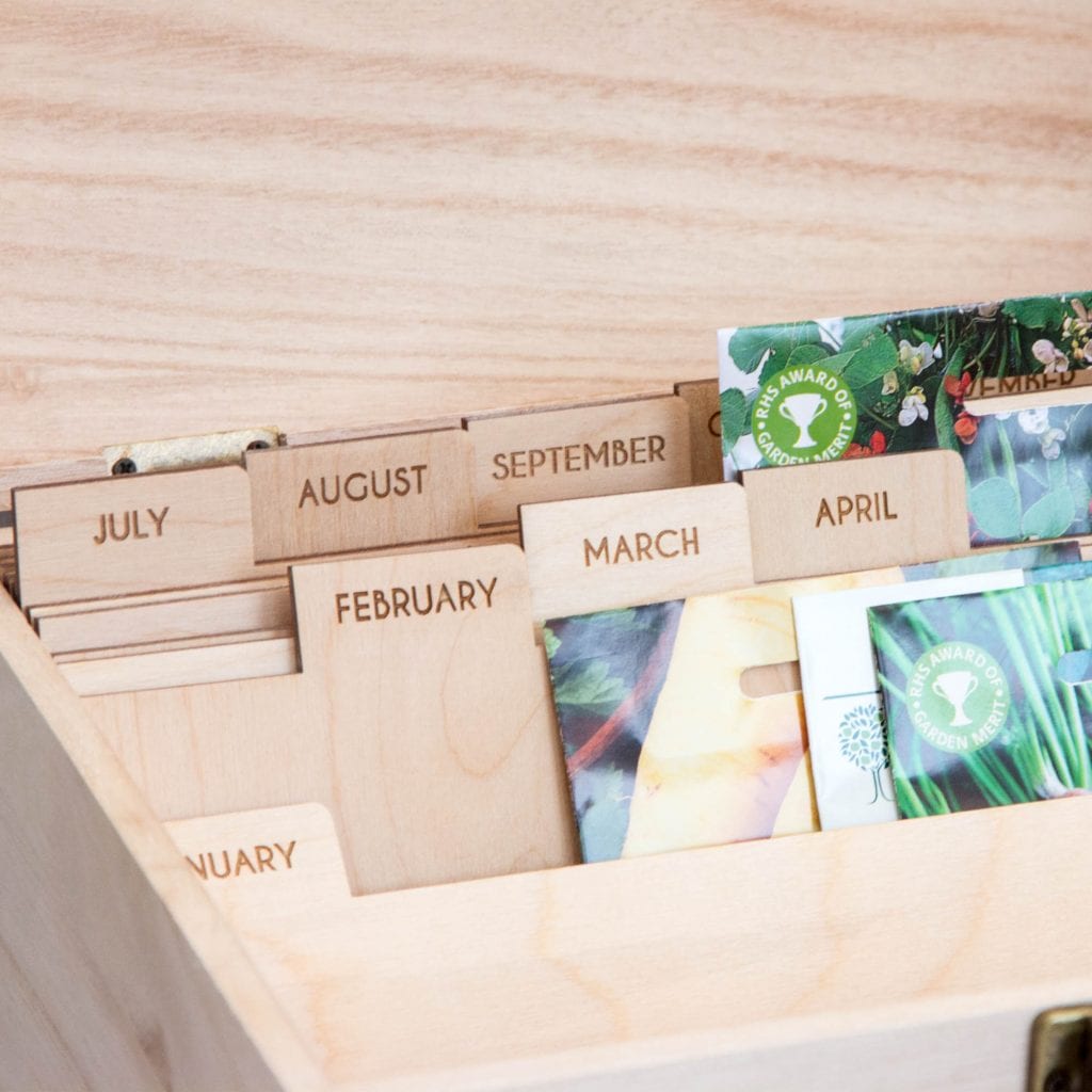Personalised Wooden Garden Seed Box | The Laser Boutique