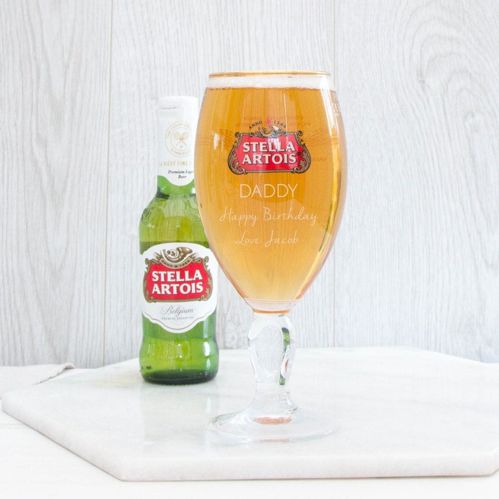 Personalised Stella Artois Pint Glass | The Laser Boutique
