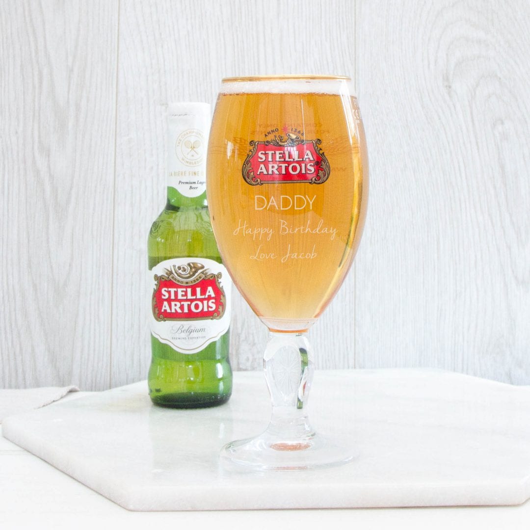 Personalised Stella Artois Pint Glass | The Laser Boutique