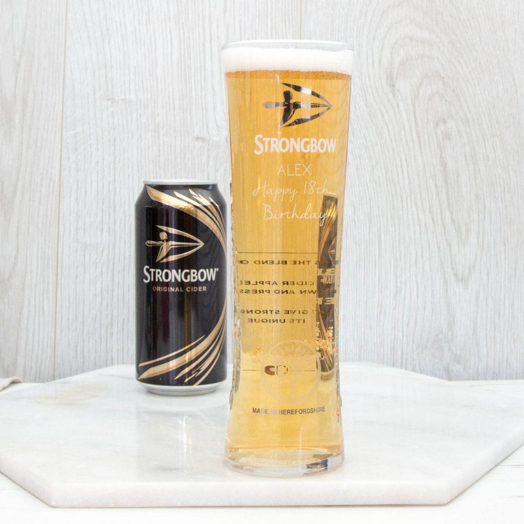 Personalised Strongbow Glass | The Laser Boutique