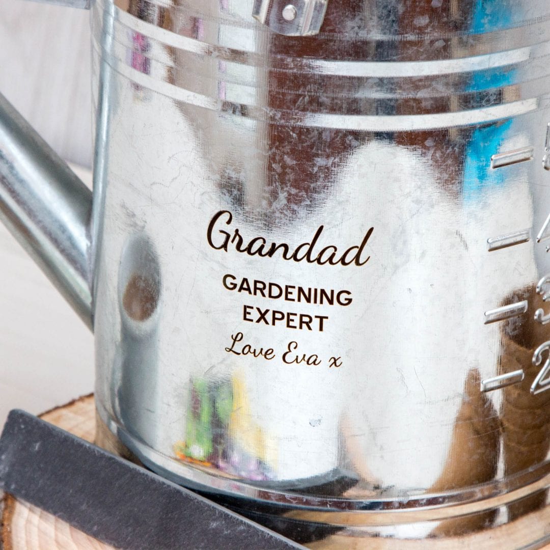 Personalised Watering Can From Metal