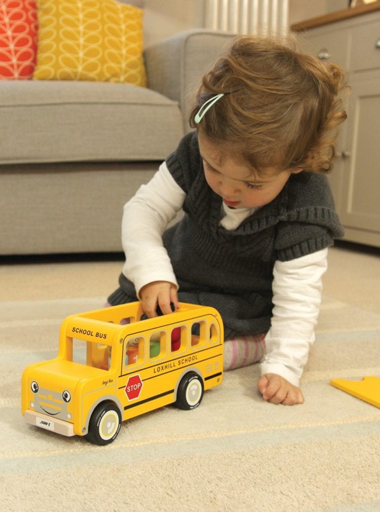 Personalised Benji School Bus Indigo Jam | The Laser Boutique