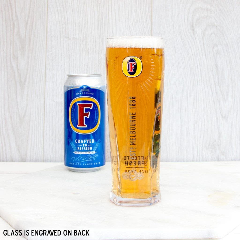 Personalised Fosters Pint Glass | The Laser Boutique