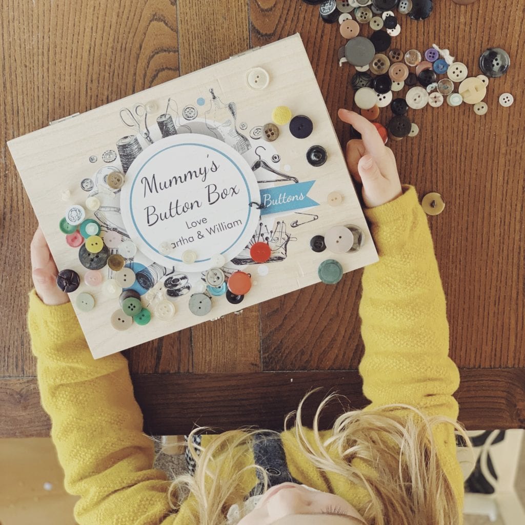 Personalised Button Storage Box | The Laser Boutique
