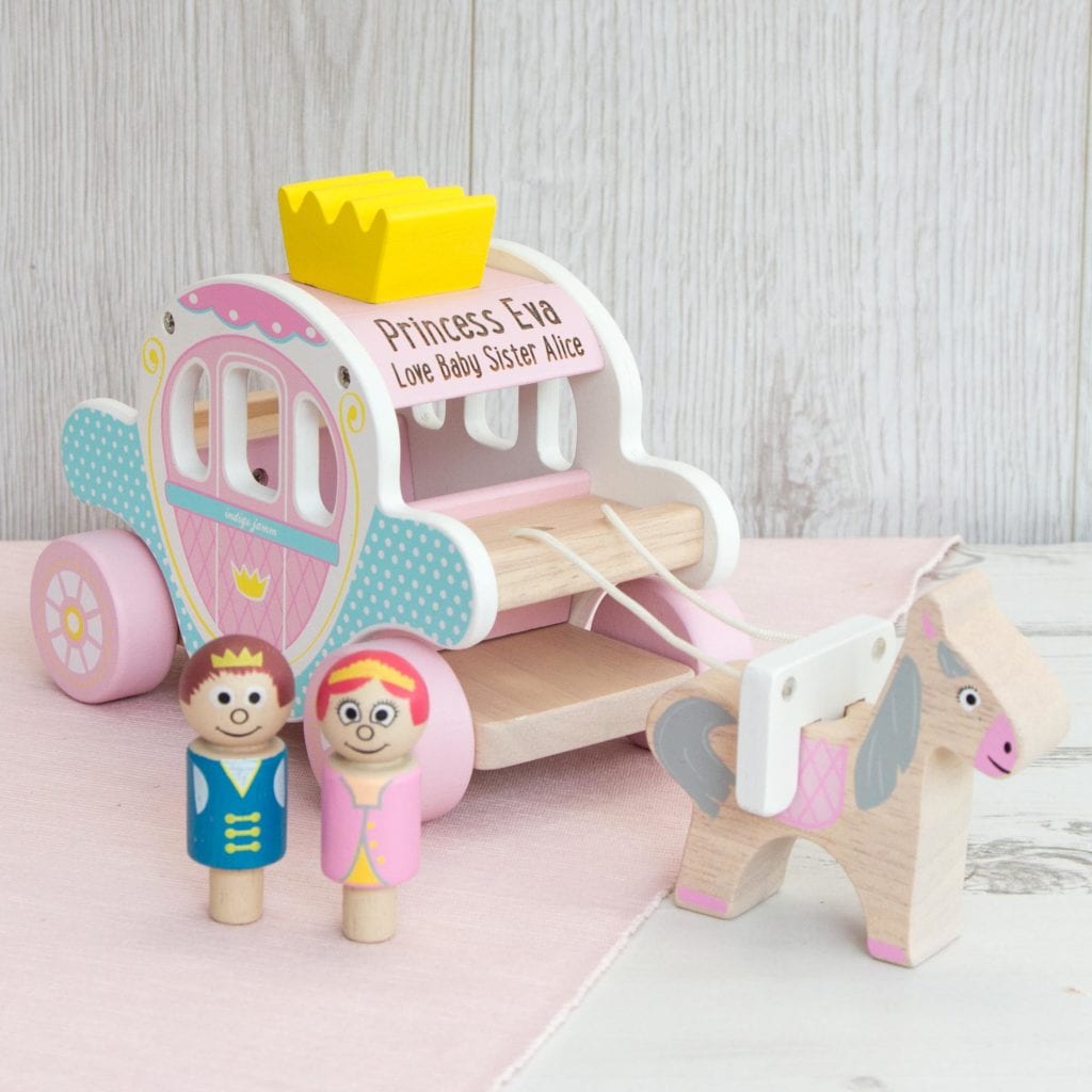 Personalised Fairy Princess Wooden Train Set Toy | The Laser Boutique