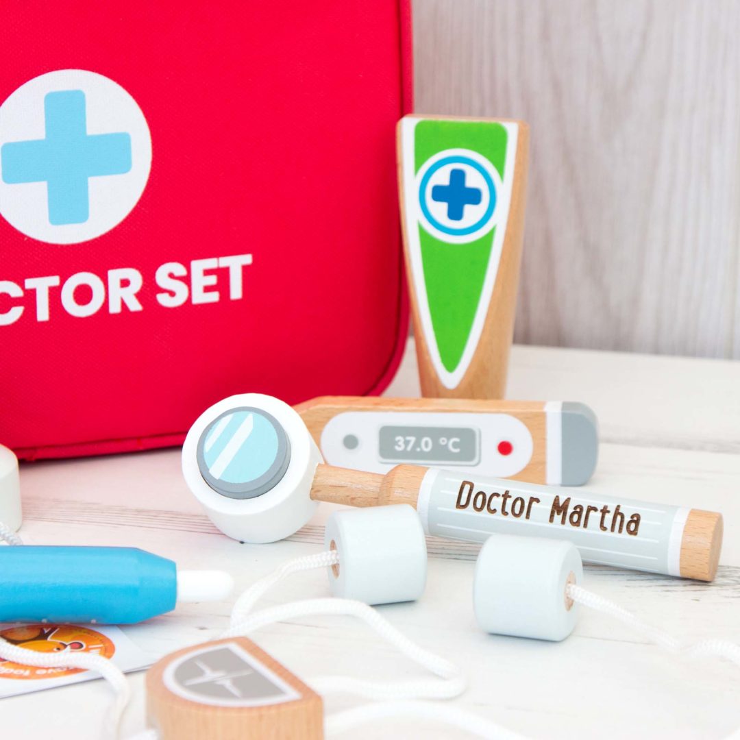 Personalised Doctor Set - Fabric Carry Bag | The Laser Boutique