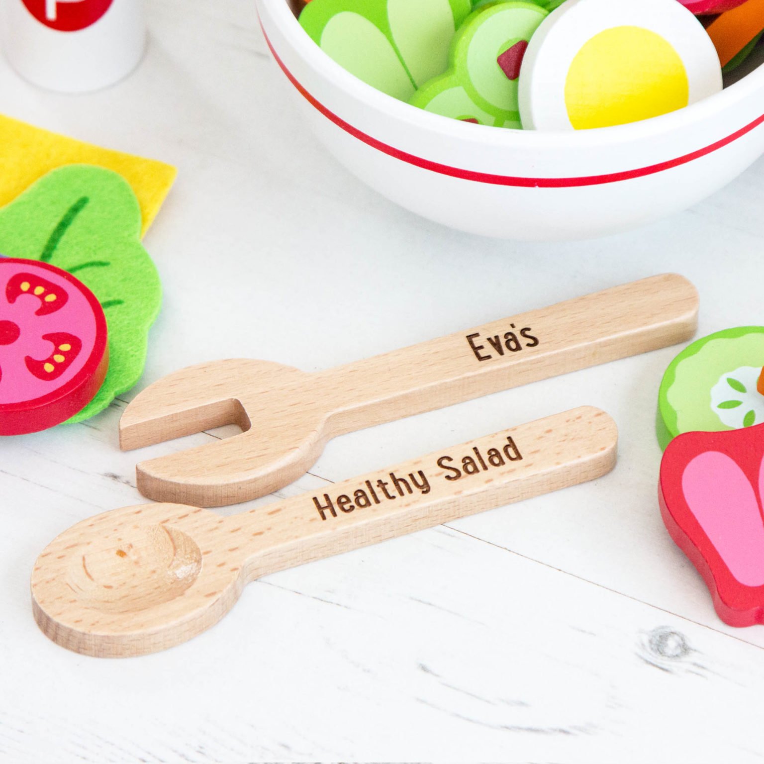 Personalised Salad Play Set | The Laser Boutique
