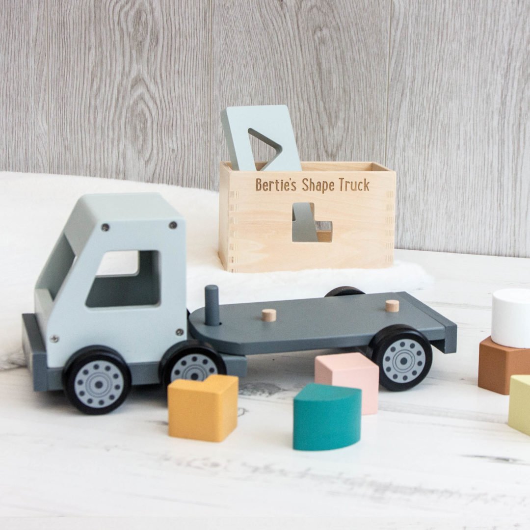 Personalised Kids Concept Shape Sorter Truck | The Laser Boutique