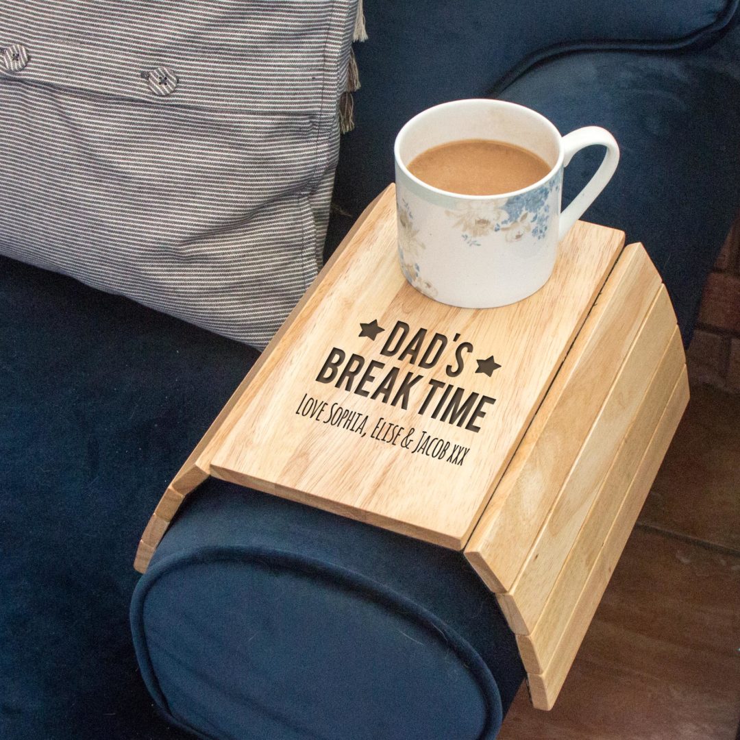 Personalised Engraved Arm Rest Tray | The Laser Boutique