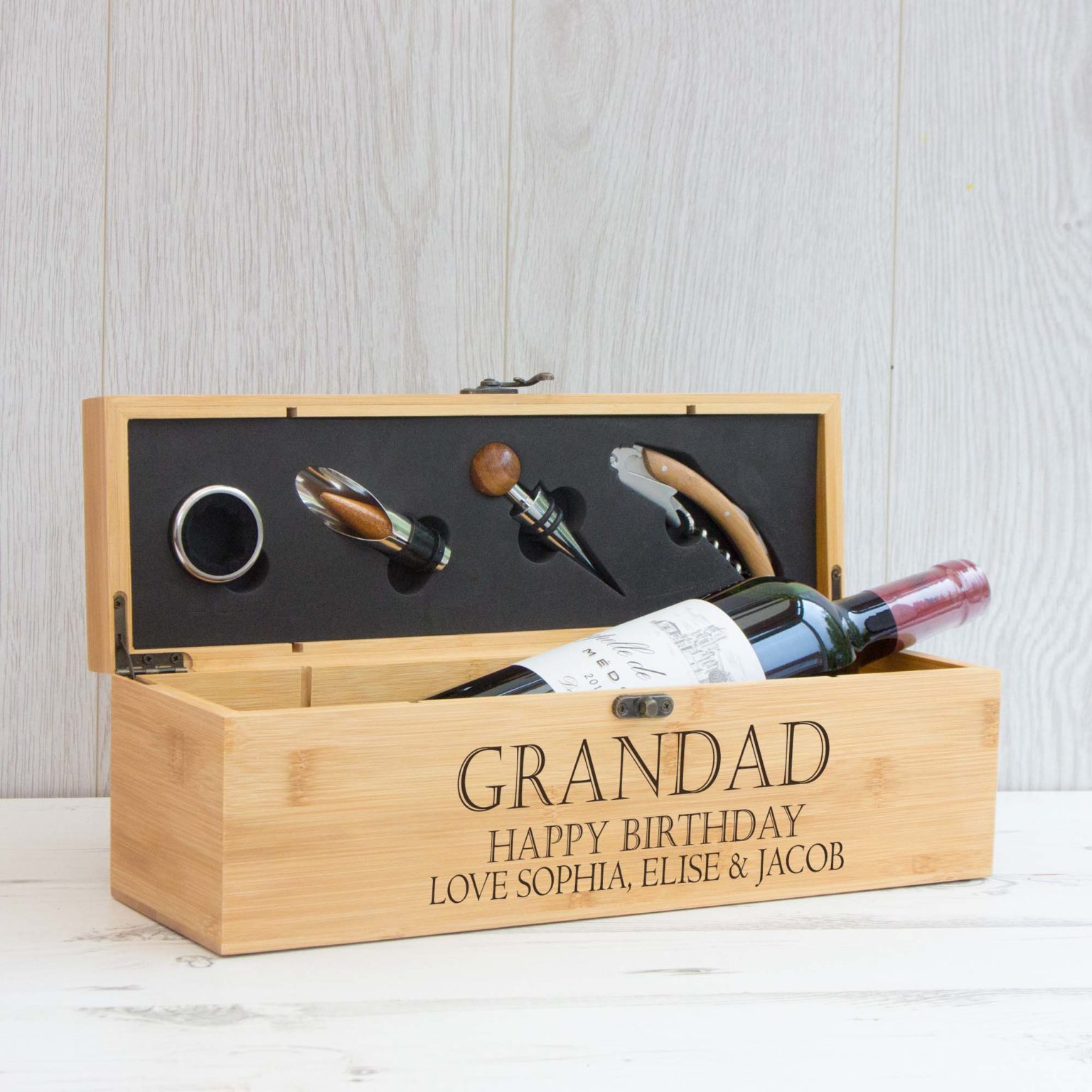Personalised Wine Box & Accessories | Wine Presentation Box