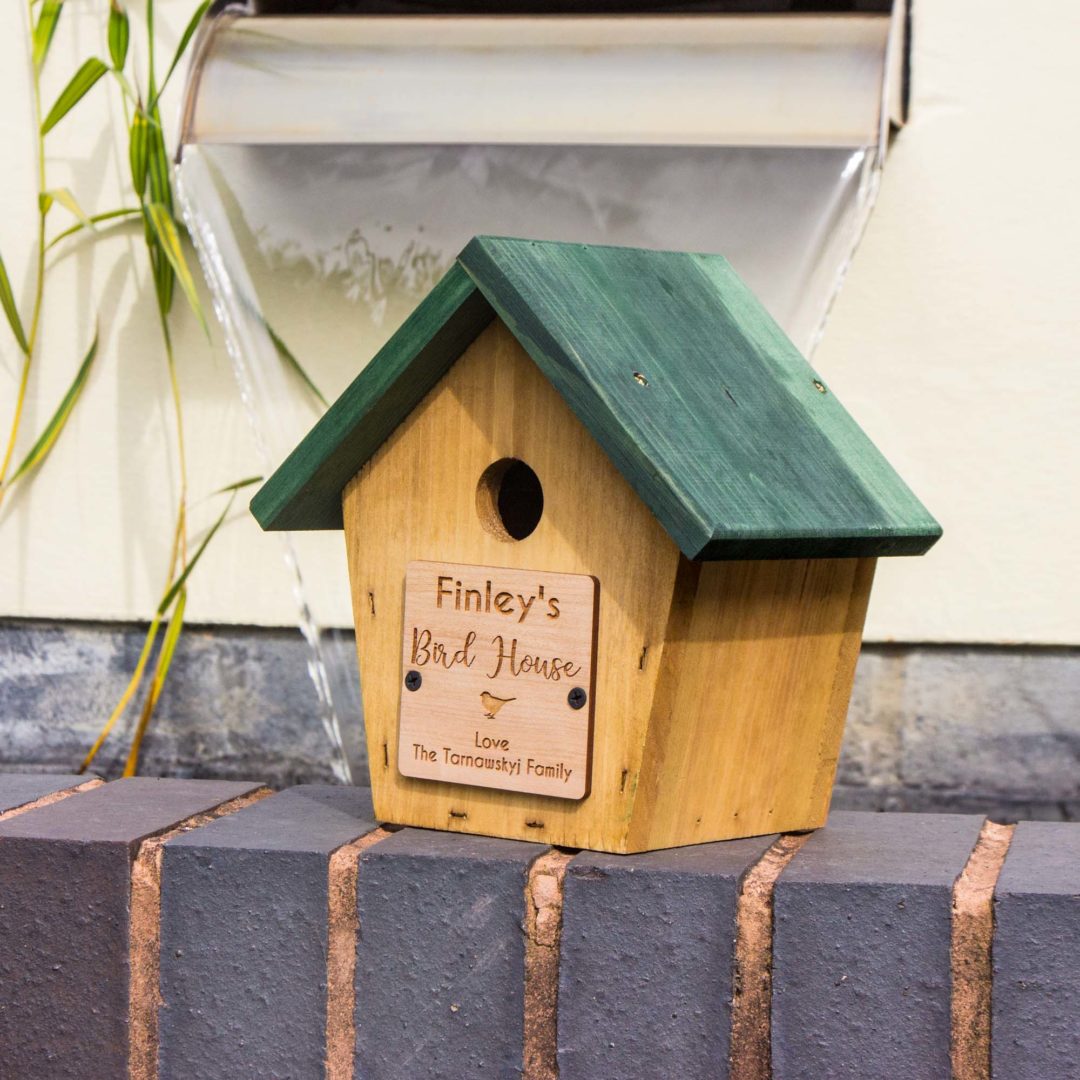 Personalised Wooden Bird Box / Bird Nest | The Laser Boutique