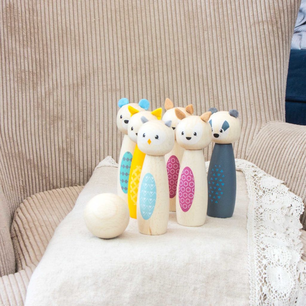 Animal Skittles - Sustainable Wooden Toy | The Laser Boutique