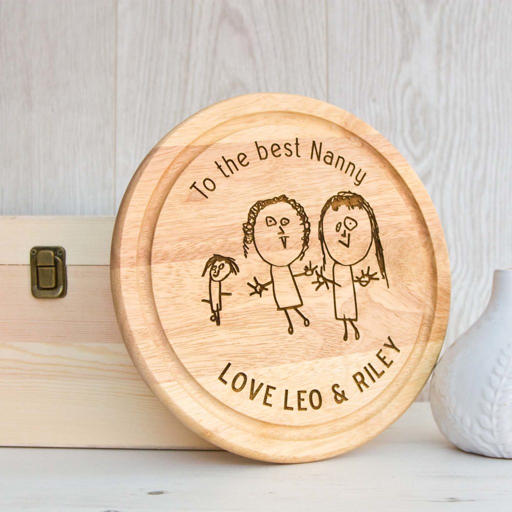 Personalised Drawing & Autograph Round Board | The Laser Boutique
