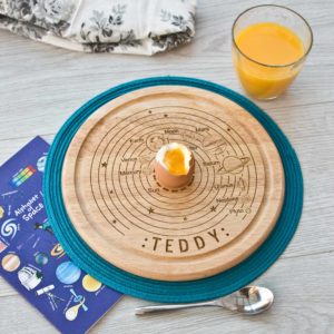 Personalised Solar System Round Egg Board | The Laser Boutique