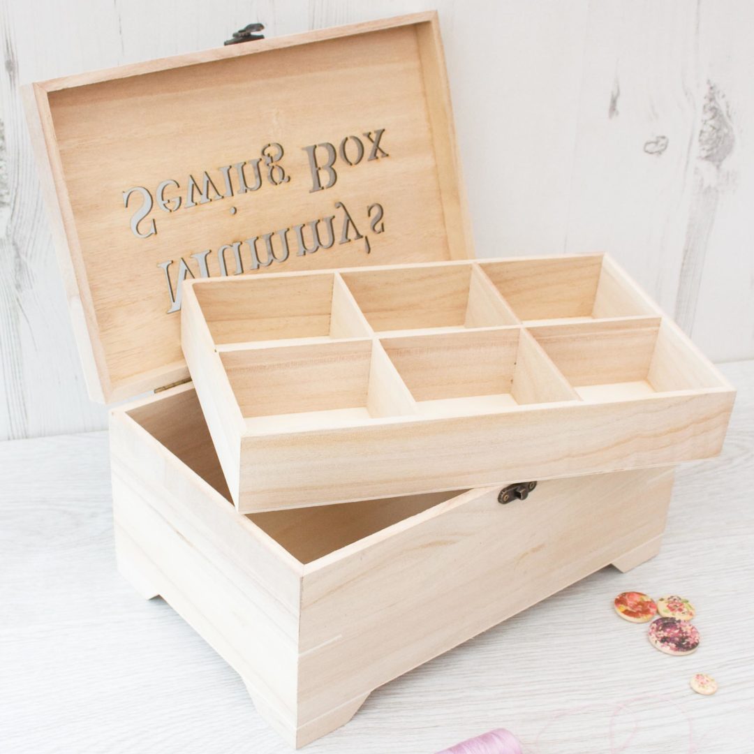 Personalised Sewing Storage Box Engraved | The Laser Boutique