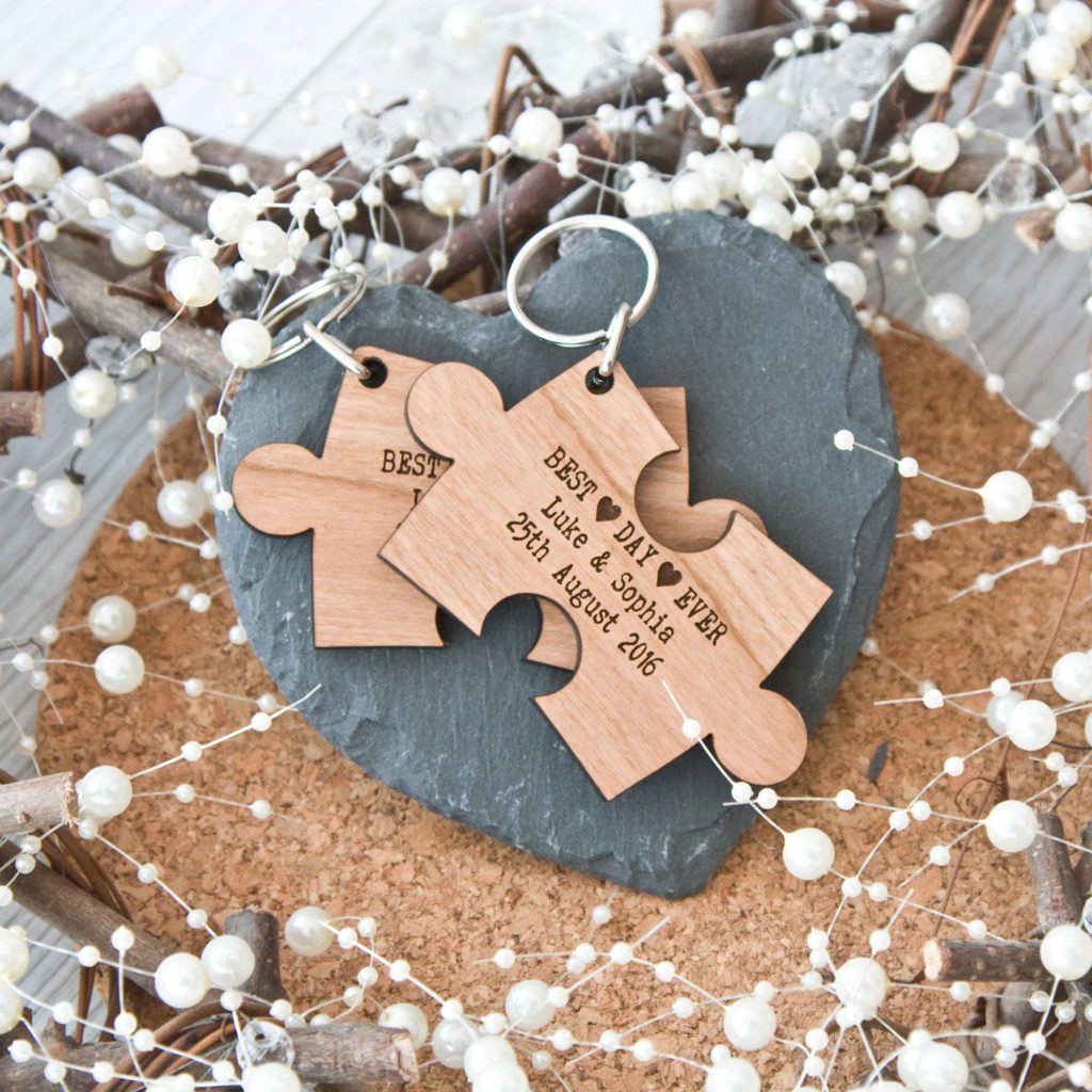 Personalised Best Day Ever Keyring Set | The Laser Boutique