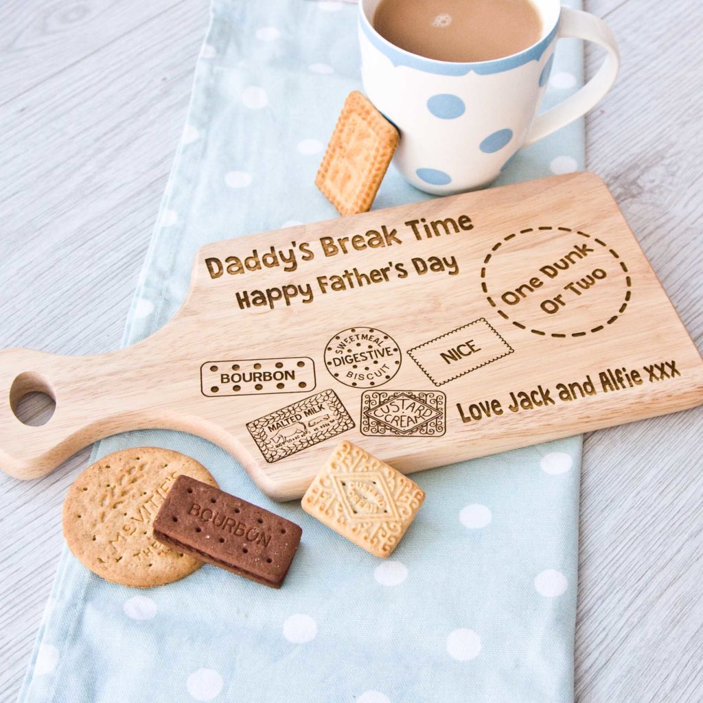 Personalised Yummy Biscuit & Drinks Serving Board