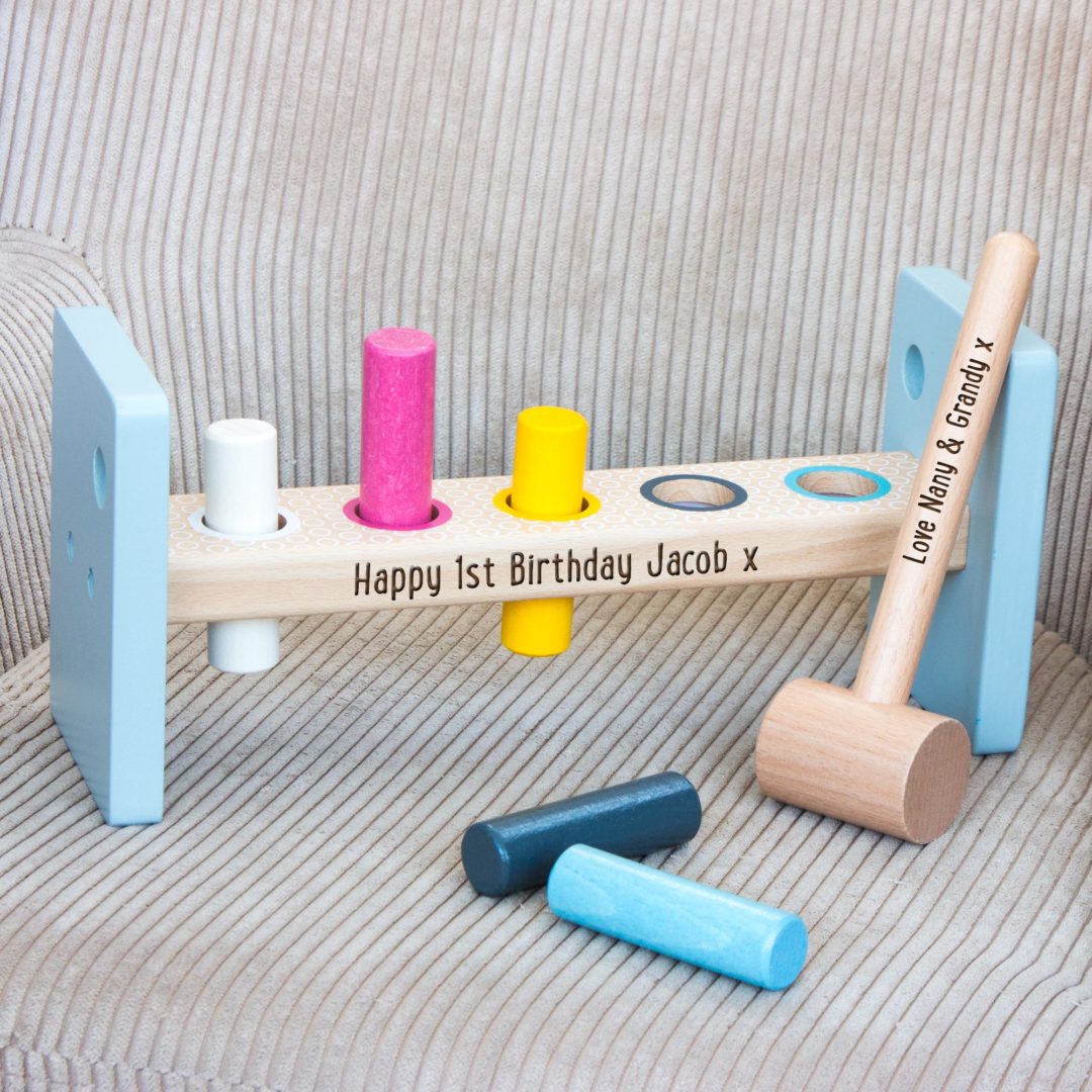 Personalised Hammer Bench - Sustainable Wooden Toy | The Laser Boutique