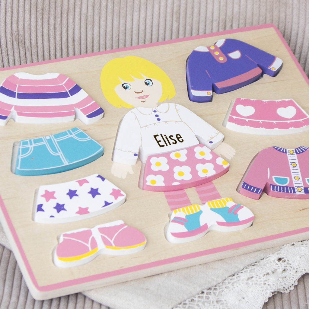 Personalised Dressing Up Girl Puzzle | The Laser Boutique