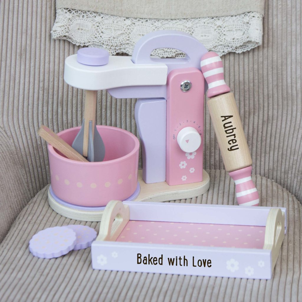 Personalised Pink Mixer Set | The Laser Boutique