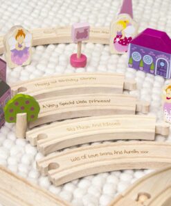 Personalised Fairy Princess Wooden Train Set Toy | The Laser Boutique