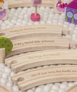 Personalised Fairy Princess Wooden Train Set Toy | The Laser Boutique