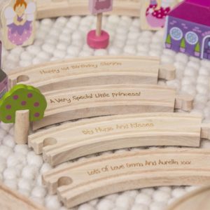 Personalised Fairy Princess Wooden Train Set Toy | The Laser Boutique