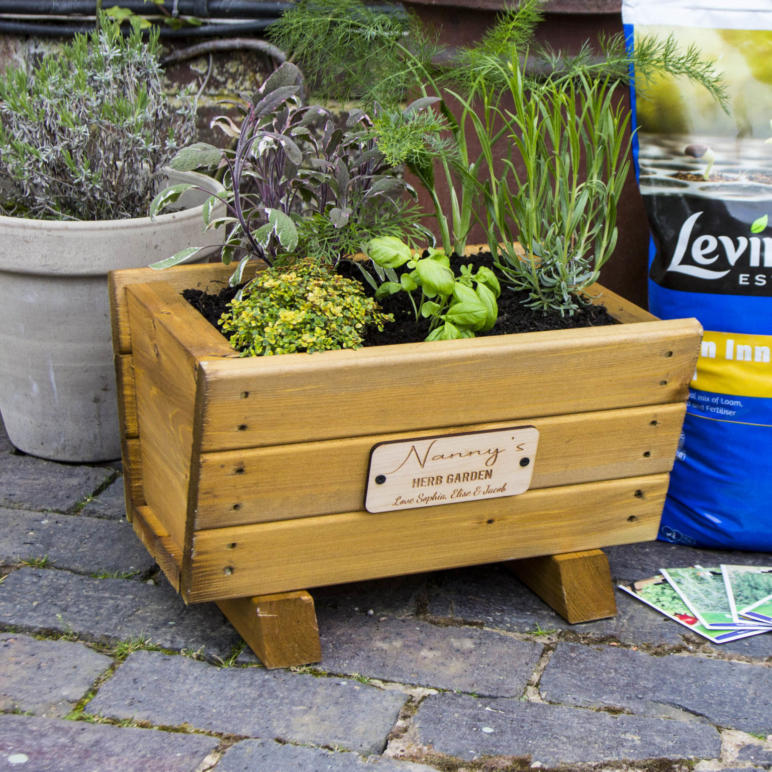 Personalised Flower Planter Large Trug – The Laser Boutique