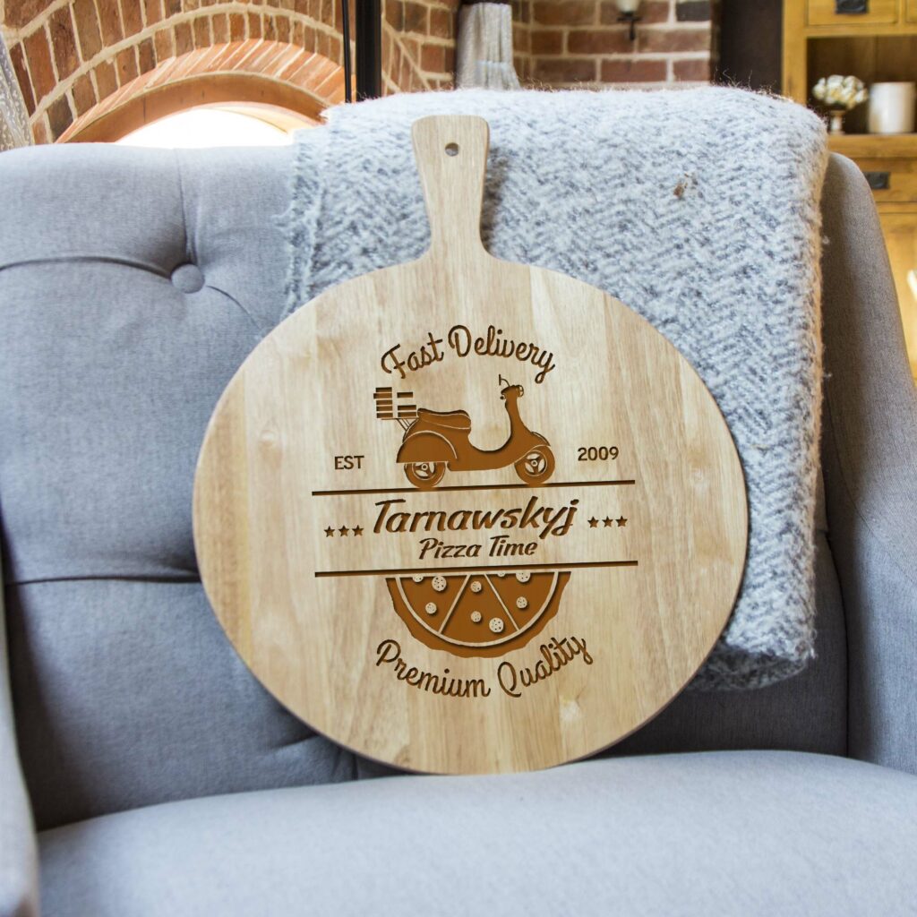 Personalised Pizza Paddle Board | The Laser Boutique