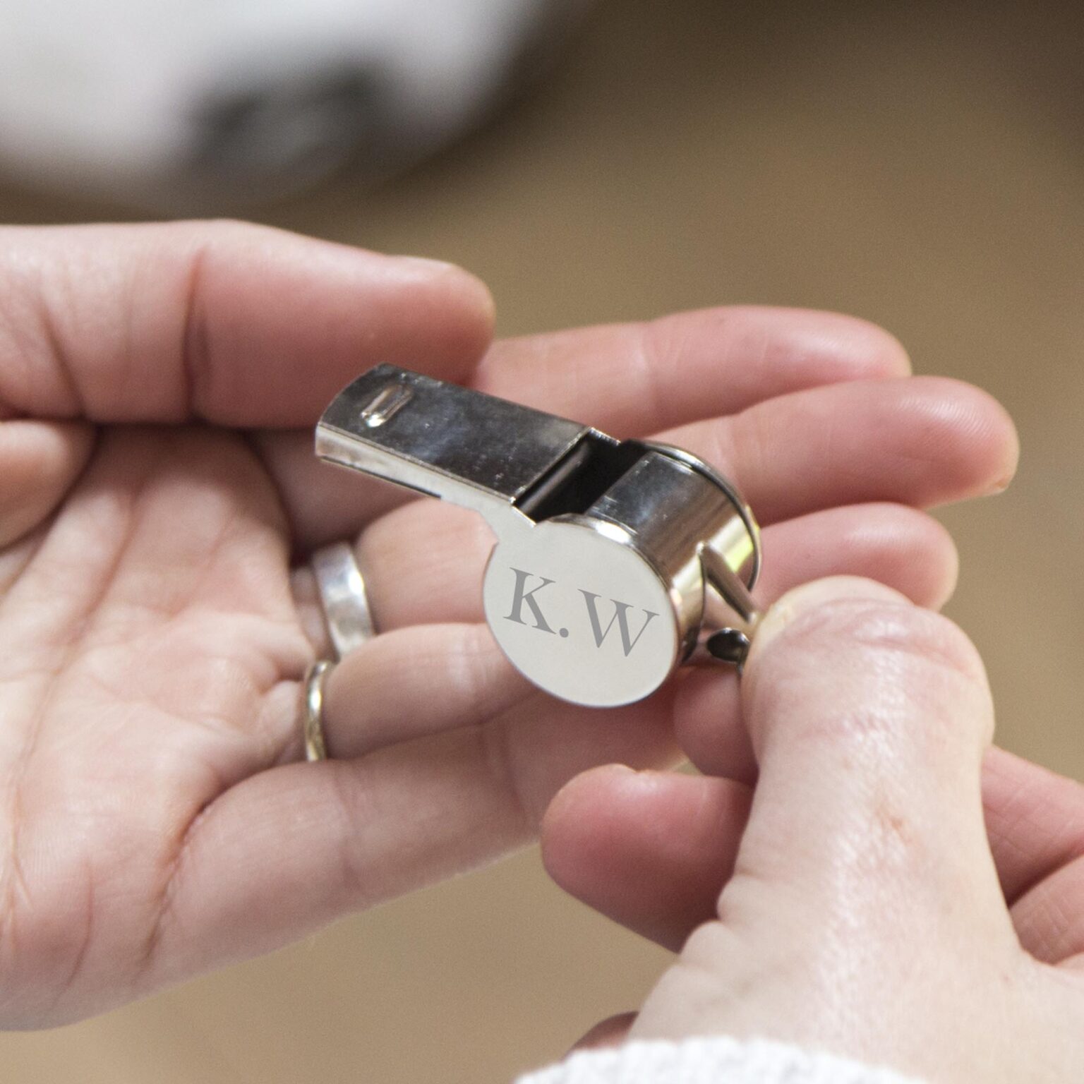 Personalised Stainless Steel Whistle | The Laser Boutique