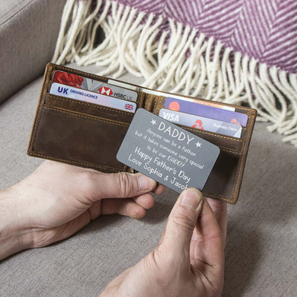 Personalised Wallet Metal Credit Card - Father's Day Poem | The Laser ...